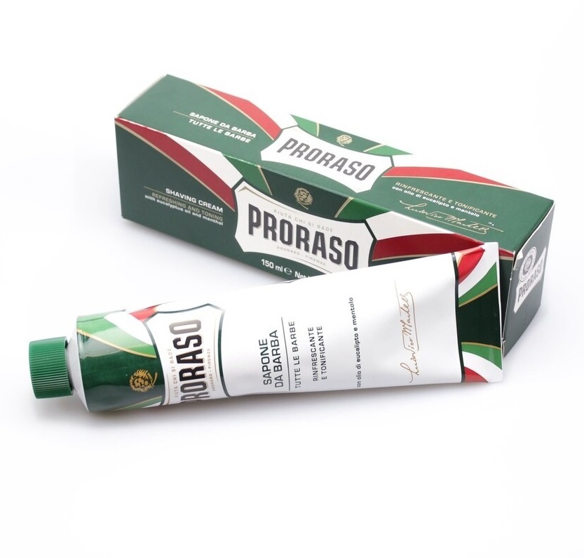 Buy Proraso: Green Shaving Cream Tube (150ml) at Mighty Ape NZ