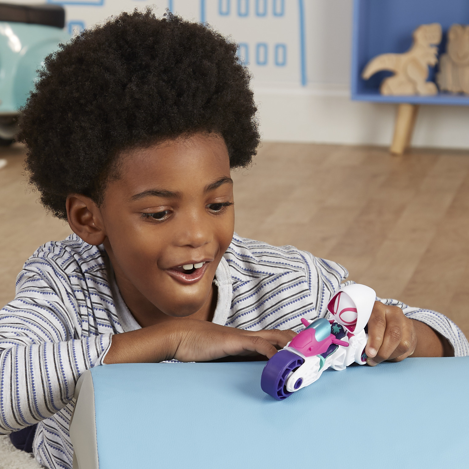 Buy Marvel's Spidey - Ghost Spider with Motorcycle at Mighty Ape NZ