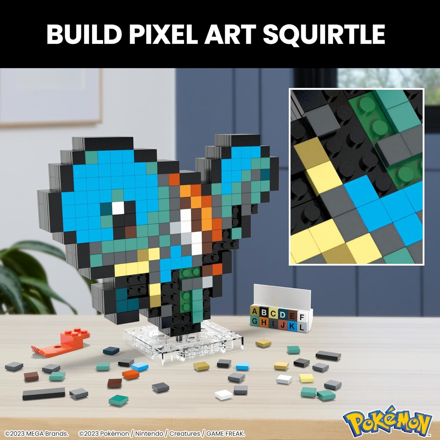 Buy Mega Construx Pokemon Pixel Art Squirtle At Mighty Ape Nz