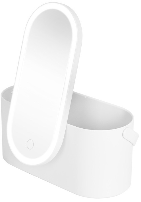 Buy Portable Makeup Box with LED Lighted Mirror - White at Mighty Ape NZ
