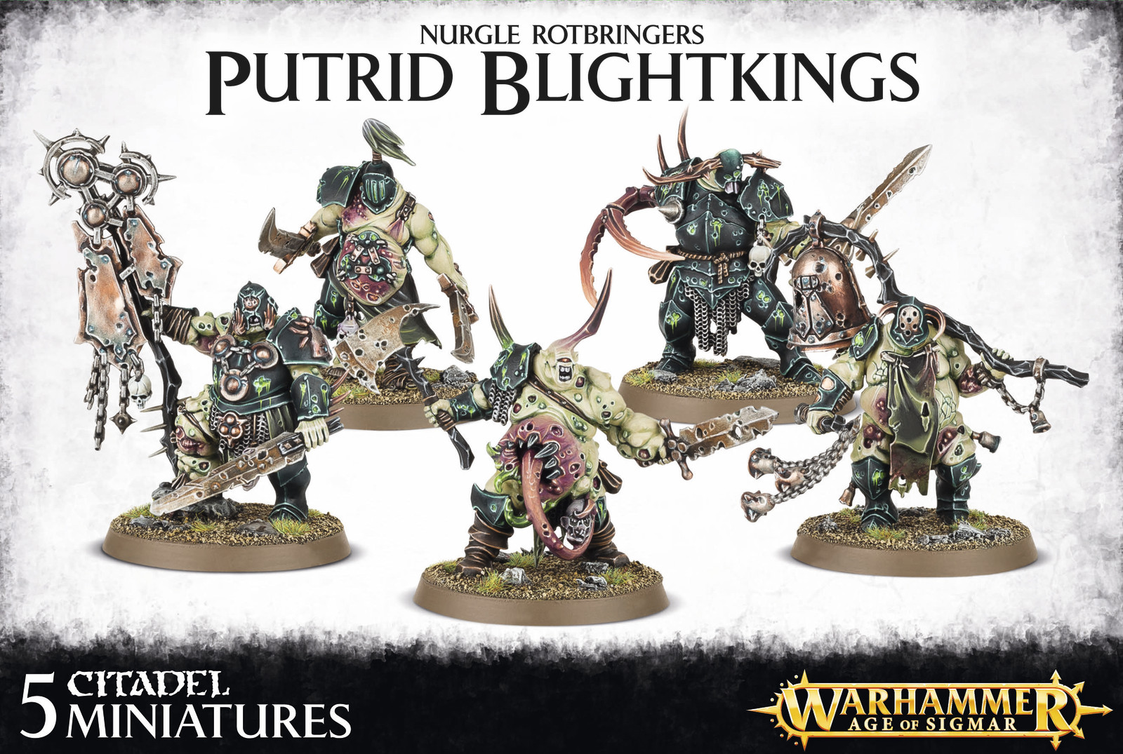 Nurgle Rotbringers Putrid Blightkings | at Mighty Ape Australia