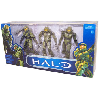 Halo Anniversary Action Figure 3 Pack - Master Chief Evolution (Master ...