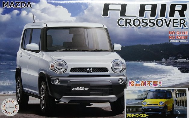 1/24 Mazda Flair Crossover (Active Yellow) - Model Kit | at Mighty Ape NZ