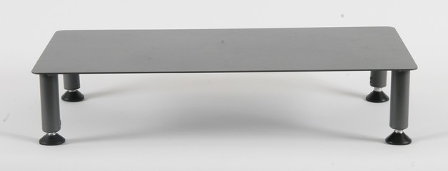 Buy Fluteline Large Low Monitor Stand Metal - Charcoal at Mighty Ape NZ