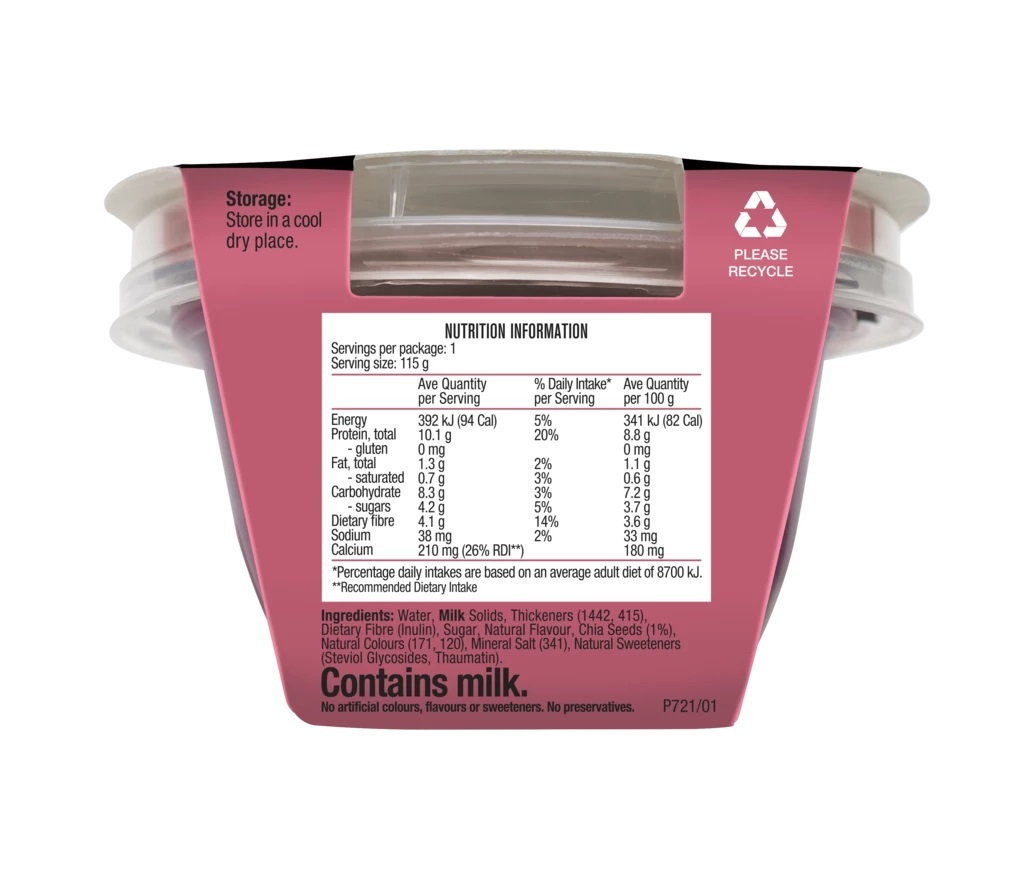 Buy Slim Secrets Protein Pud - Strawberry (115g) at Mighty Ape NZ