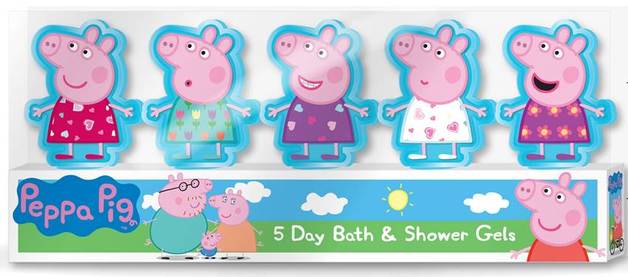Buy Peppa Pig 5 Bath Days Bubble Bath Pack at Mighty Ape NZ