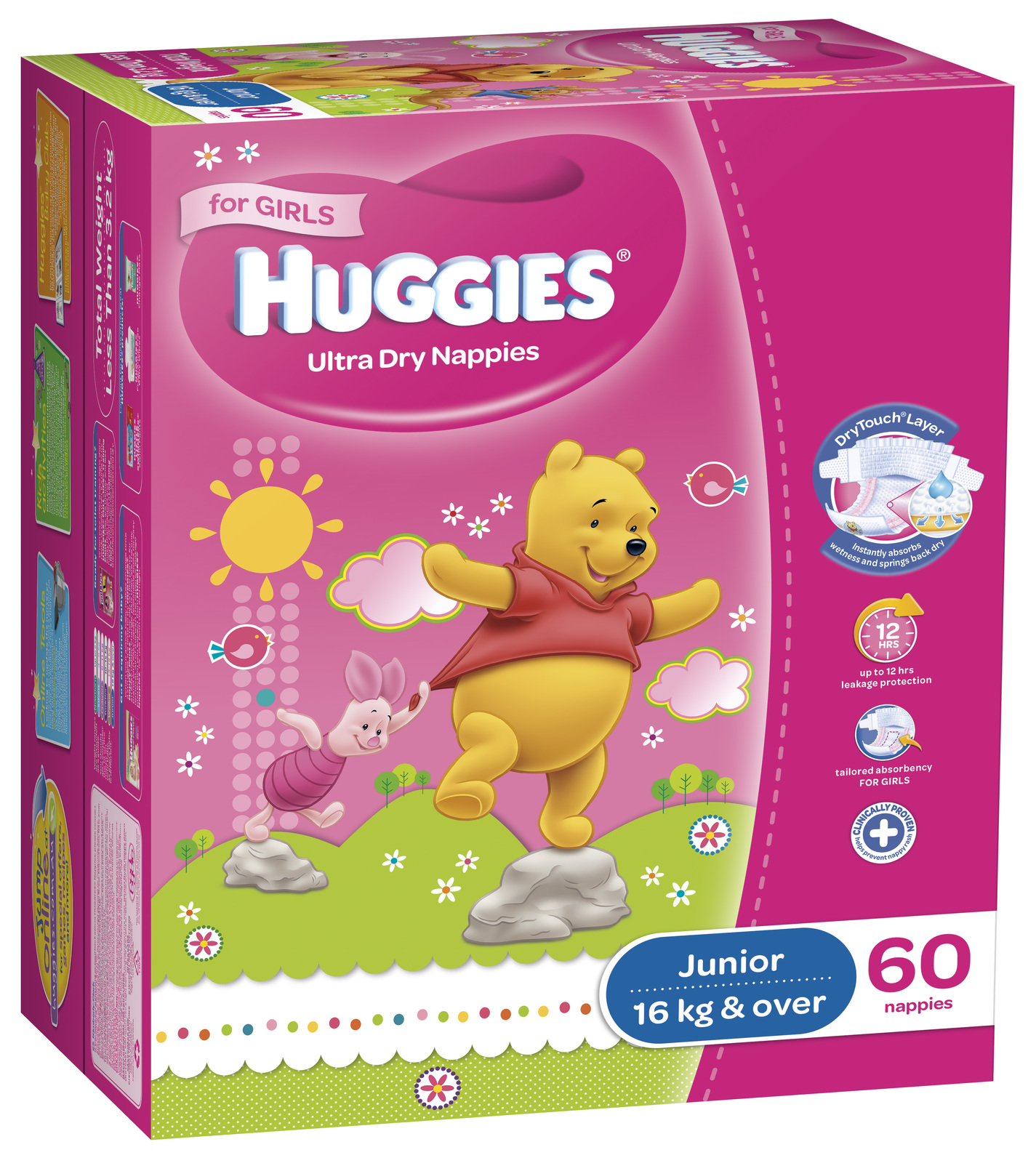 Buy Huggies Nappies: Jumbo Pack - Junior Girl at Mighty Ape NZ