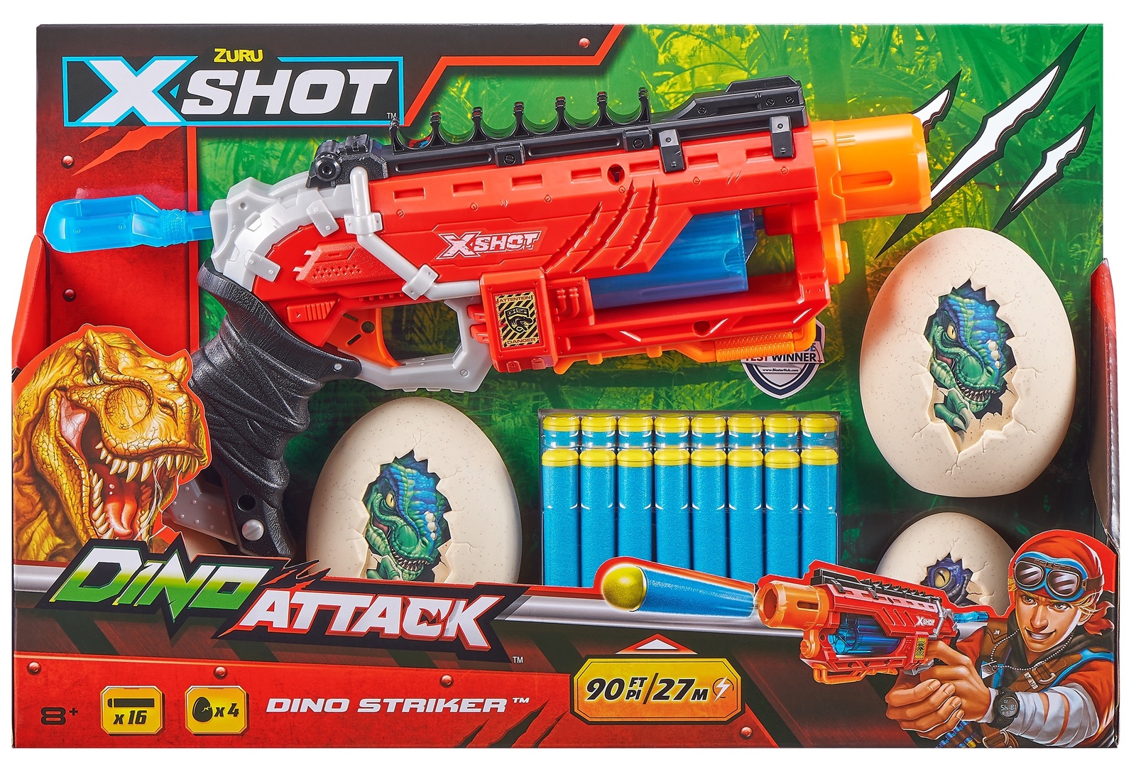 Buy X-Shot: Dino Attack Blaster - Dino Striker at Mighty Ape NZ
