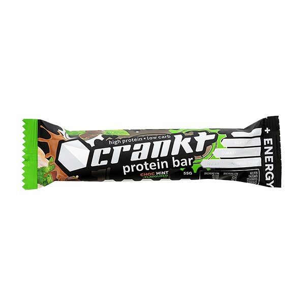 Buy Crankt Protein Bars - Choc Mint 55g (12x55g) at Mighty Ape NZ