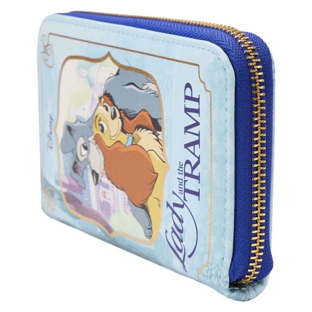 Loungefly Lady And The Tramp Book Zip Purse Womens At Mighty Ape Nz