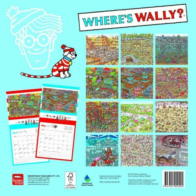 Buy Where’s Wally 2020 Square Wall Calendar at Mighty Ape NZ