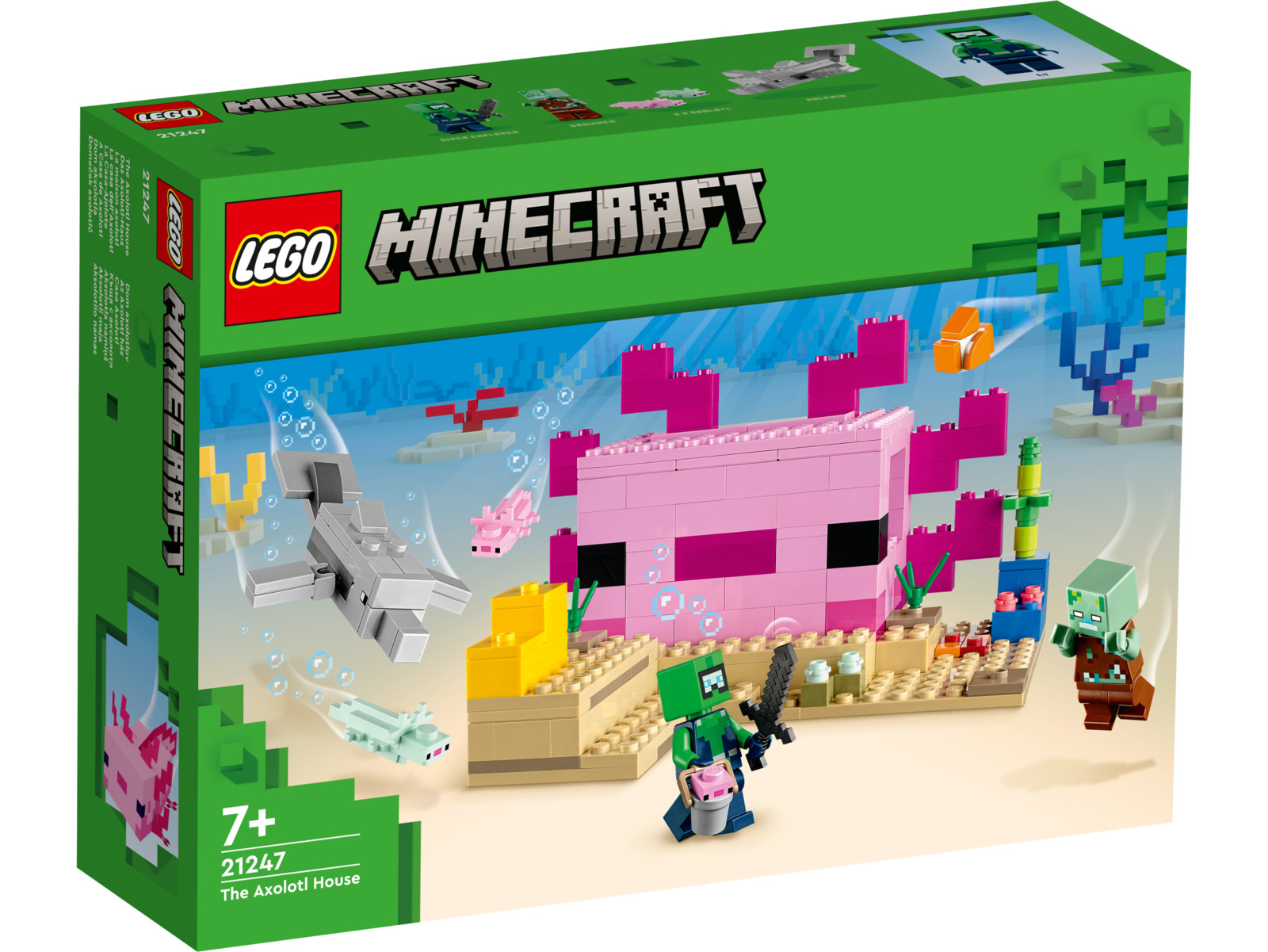 Buy LEGO Minecraft - The Axolotl House at Mighty Ape NZ