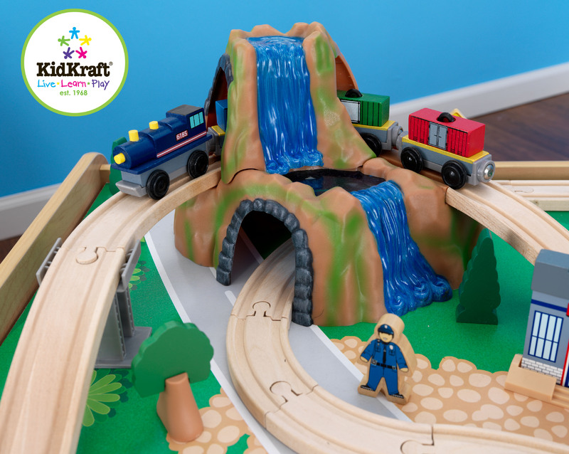 Buy KidKraft - Waterfall Mountain Train Set & Table at Mighty Ape NZ