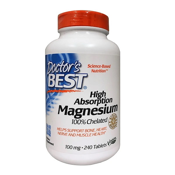 Buy Doctor's Best High Absorption Magnesium 100mg (240 Tablets) at ...