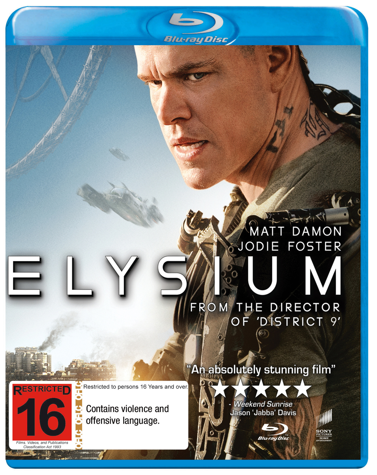 Elysium Blu Ray