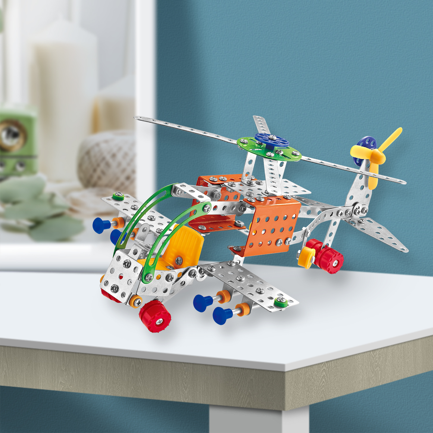 Buy Metal Construction Set - Helicopter (238 pieces) at Mighty Ape ...