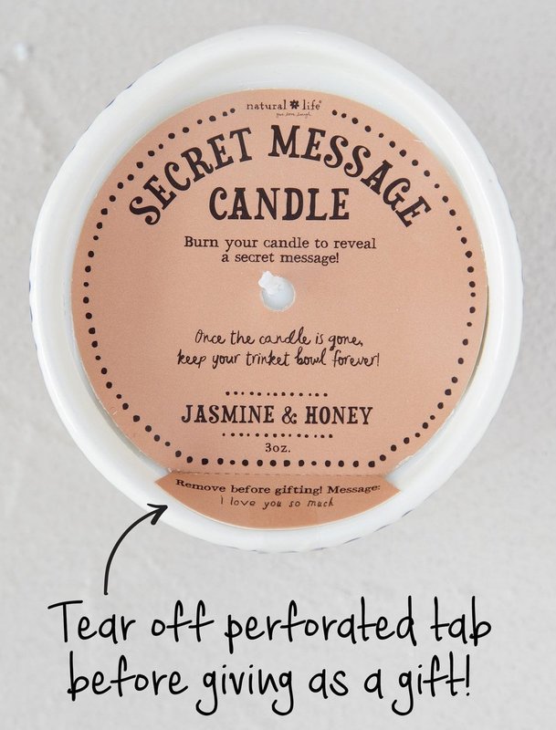 Natural Life: Secret Message Candle - I Love You | at Mighty Ape NZ