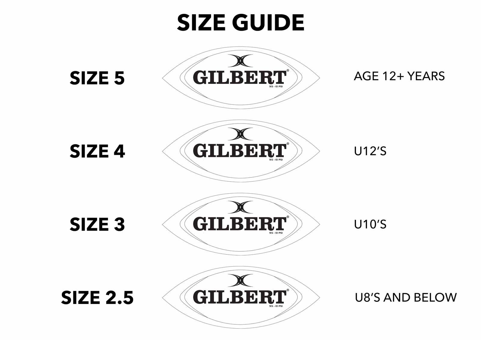Buy Gilbert: Pathways Junior Rugby Ball - Size 2.5 at Mighty Ape NZ