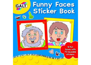 Buy Funny Faces Sticker Book - by Galt at Mighty Ape NZ