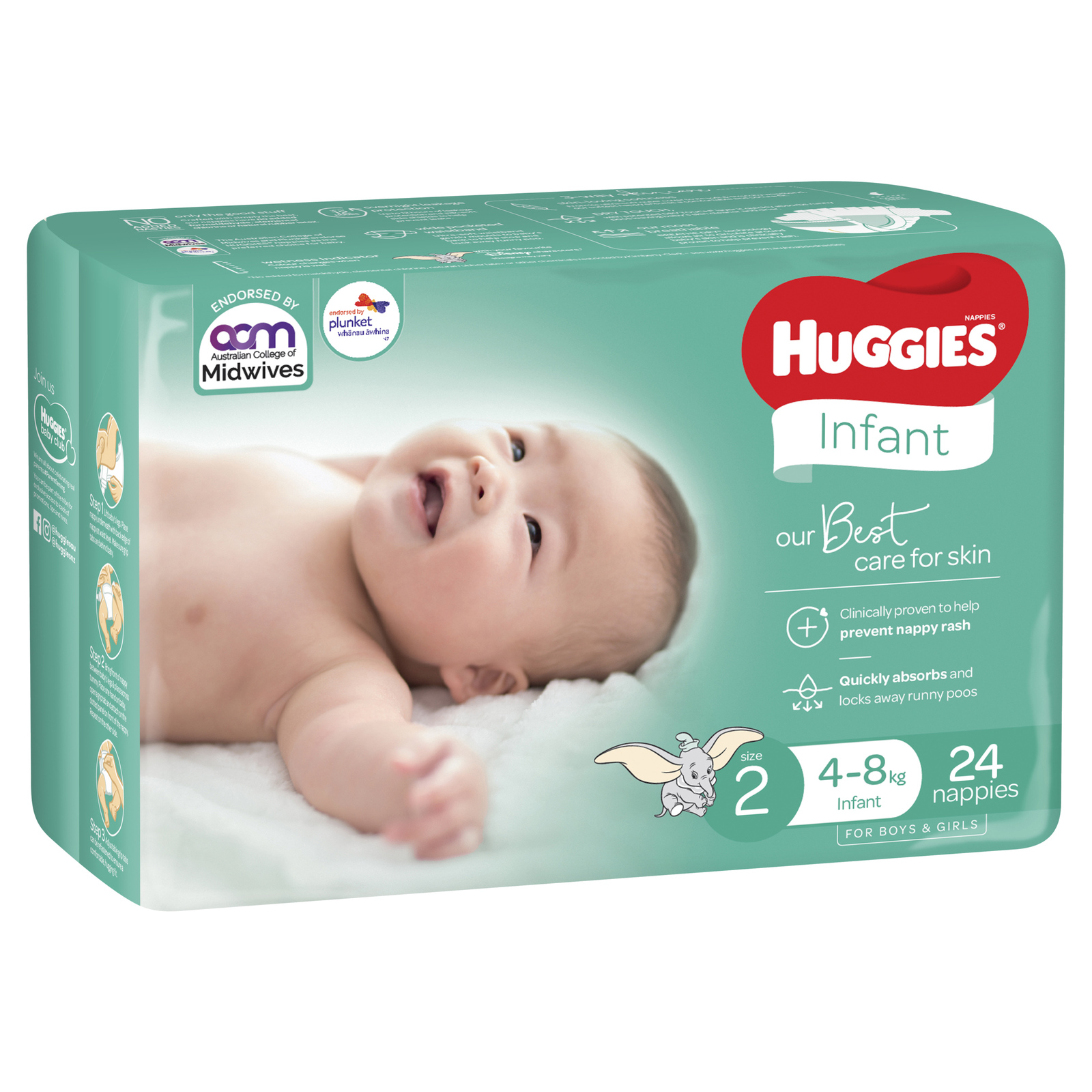 Buy Huggies Infant Convenience Nappies - Size 2 at Mighty Ape Australia