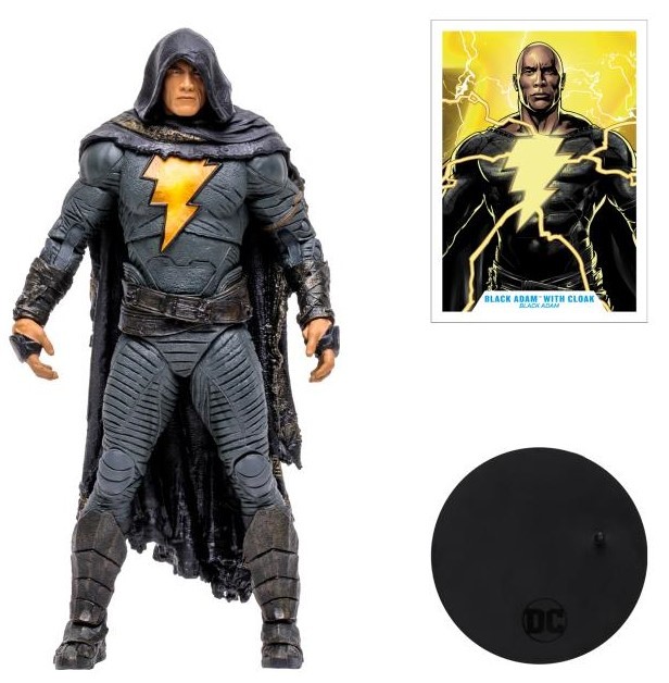 Black Adam with Cloak - 7" Action Figure | at Mighty Ape NZ