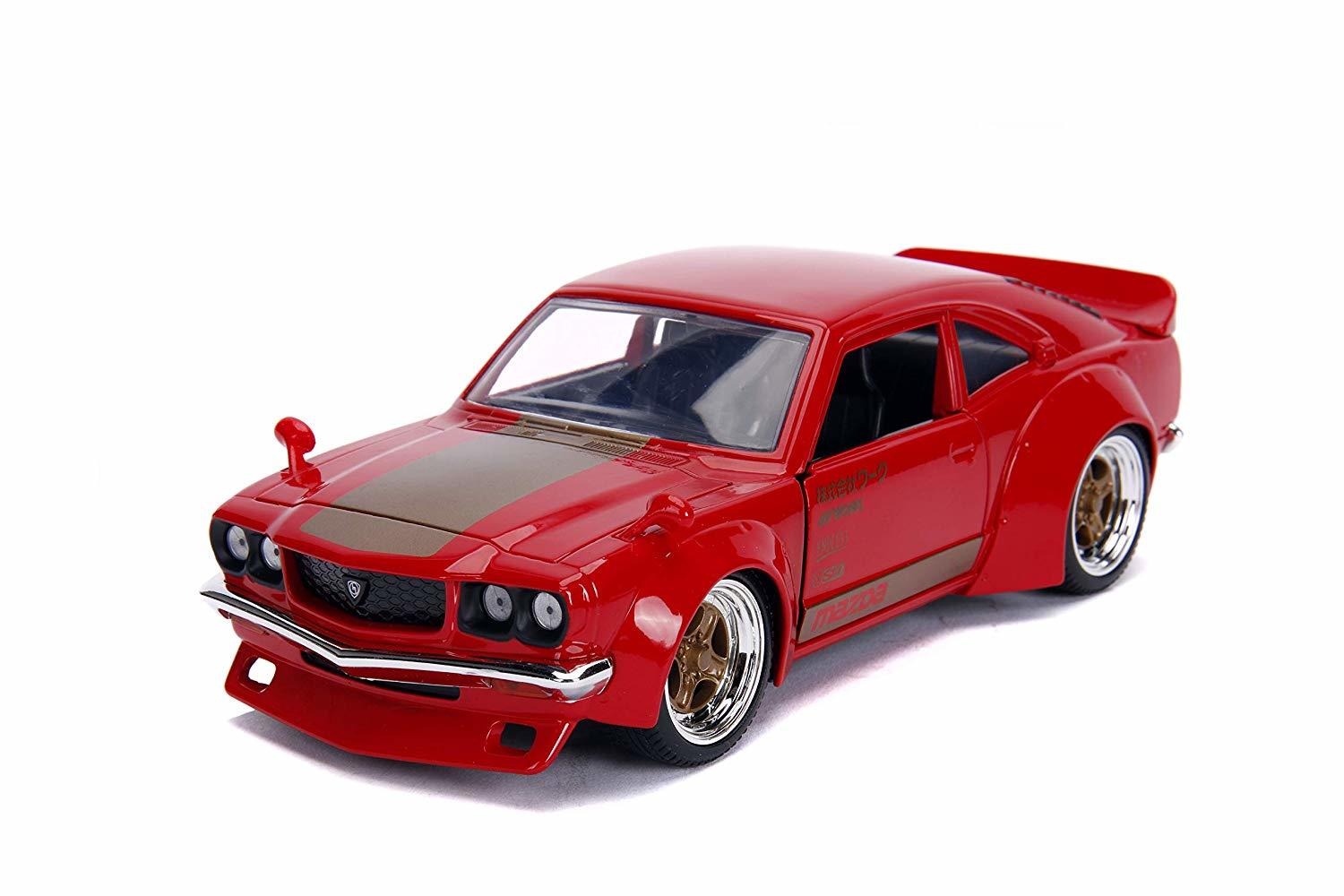 Jada 1/24 JDM- Mazda Rx3 Gloss Red - Diecast Model | at Mighty Ape NZ