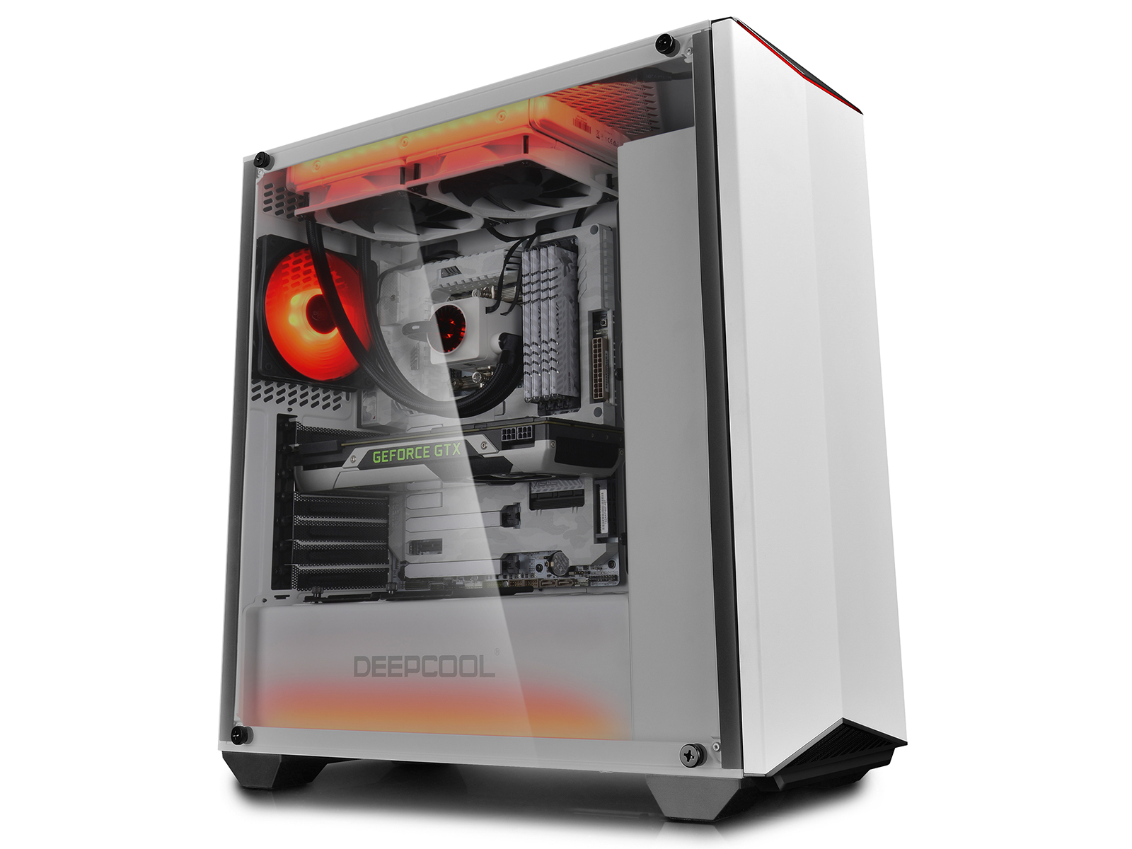 Deepcool: Earlkase RGB Case w/ Expandable RGB Lighting - White | at ...