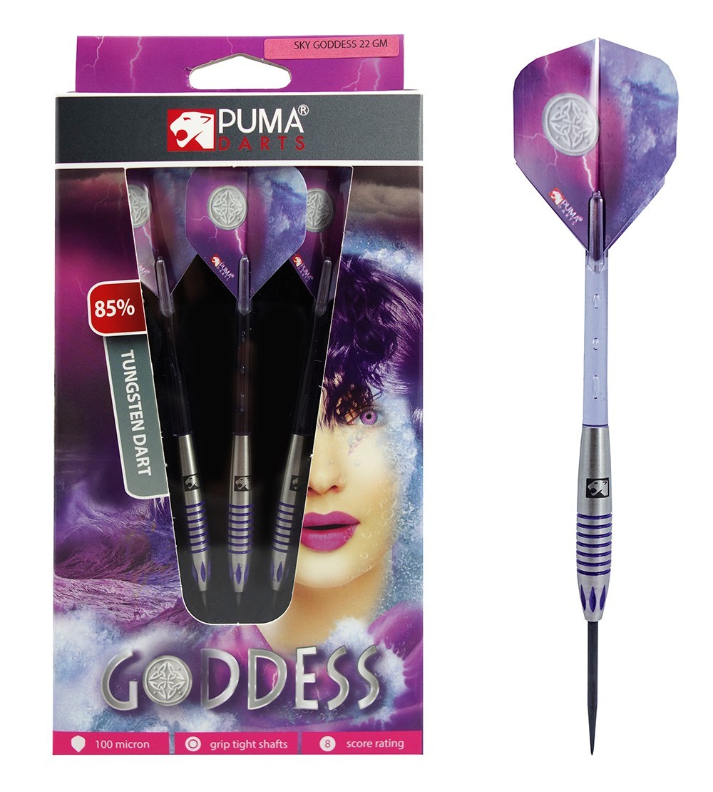 Buy Puma: Sky Goddess 85% Tungsten Steel Darts - 24gm (Set of 3) at ...