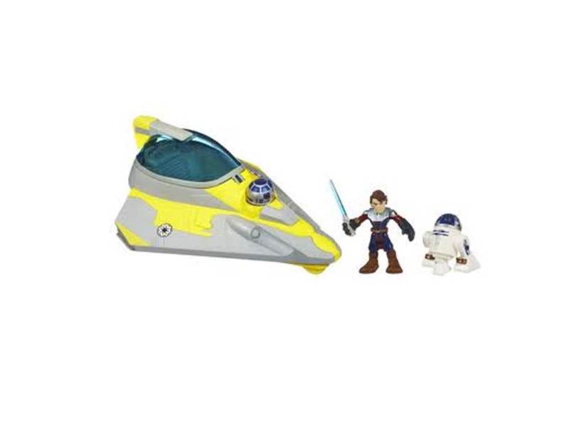 Star Wars Jedi Force Deluxe Vehicles Wave 1 - Jedi Starfighter with ...