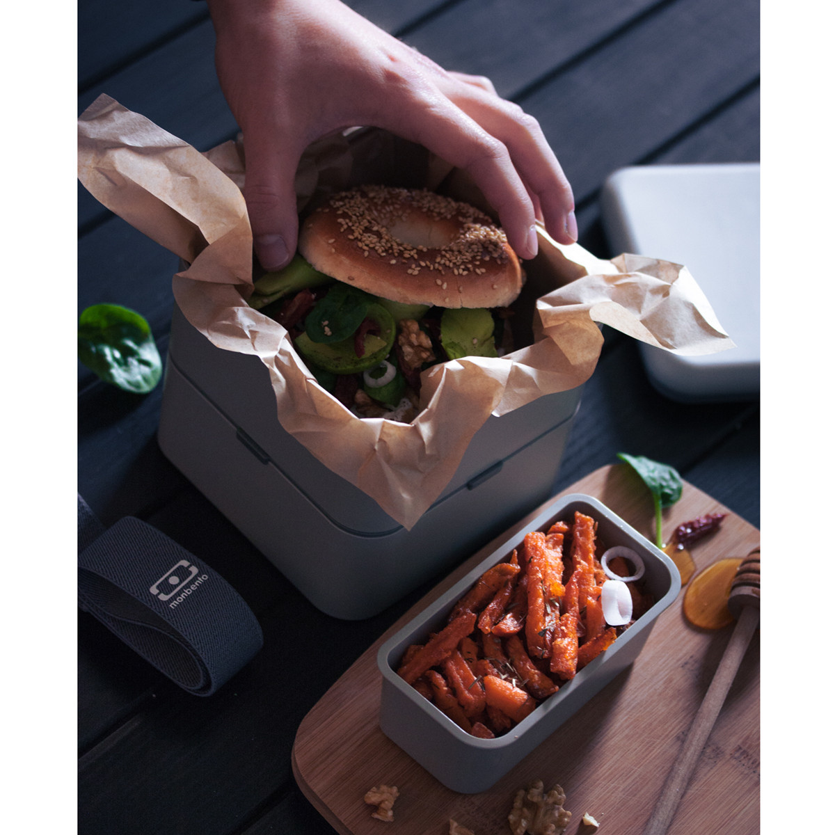 Monbento Square Bento Box - Matcha | at Mighty Ape NZ