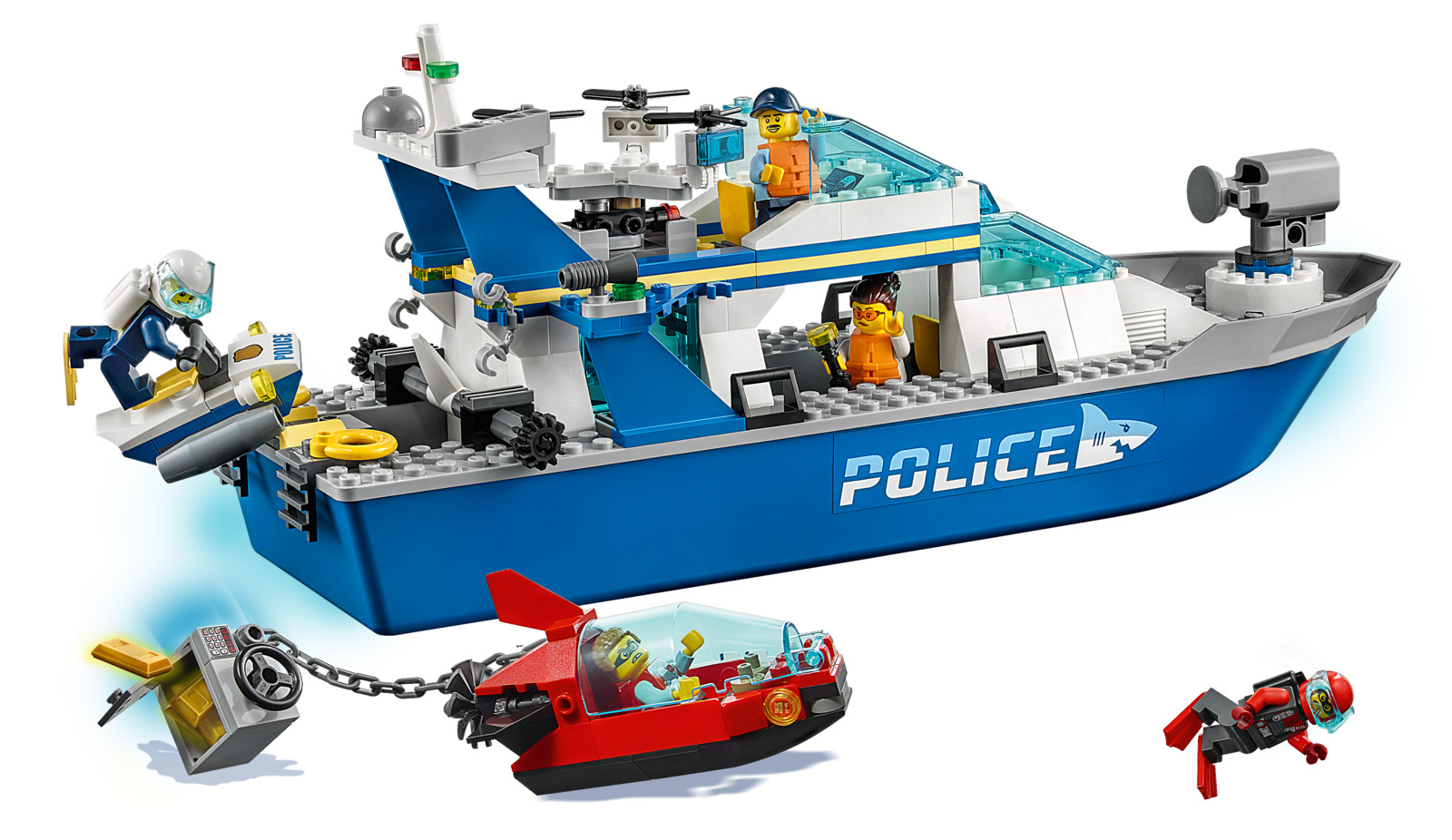 Buy LEGO City - Police Patrol Boat at Mighty Ape NZ