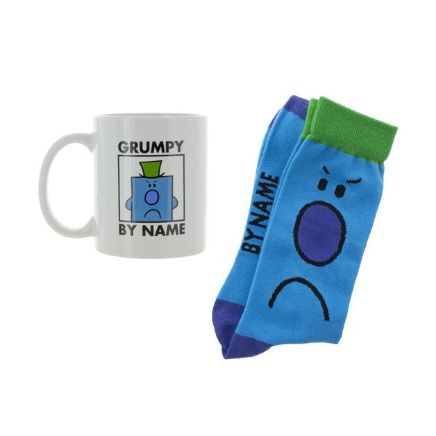 Mr. Men: Mr. Grumpy Mug & Socks Set | at Mighty Ape NZ
