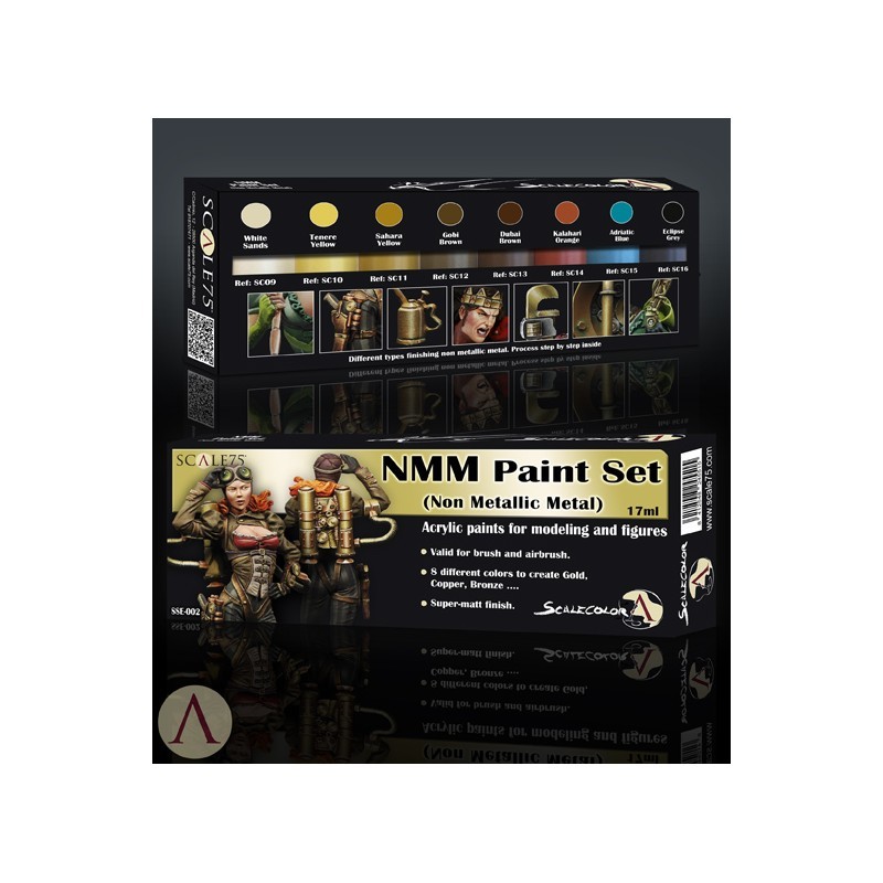 Scale75: Paint Set (Non Metallic Metal) - Gold | at Mighty Ape Australia