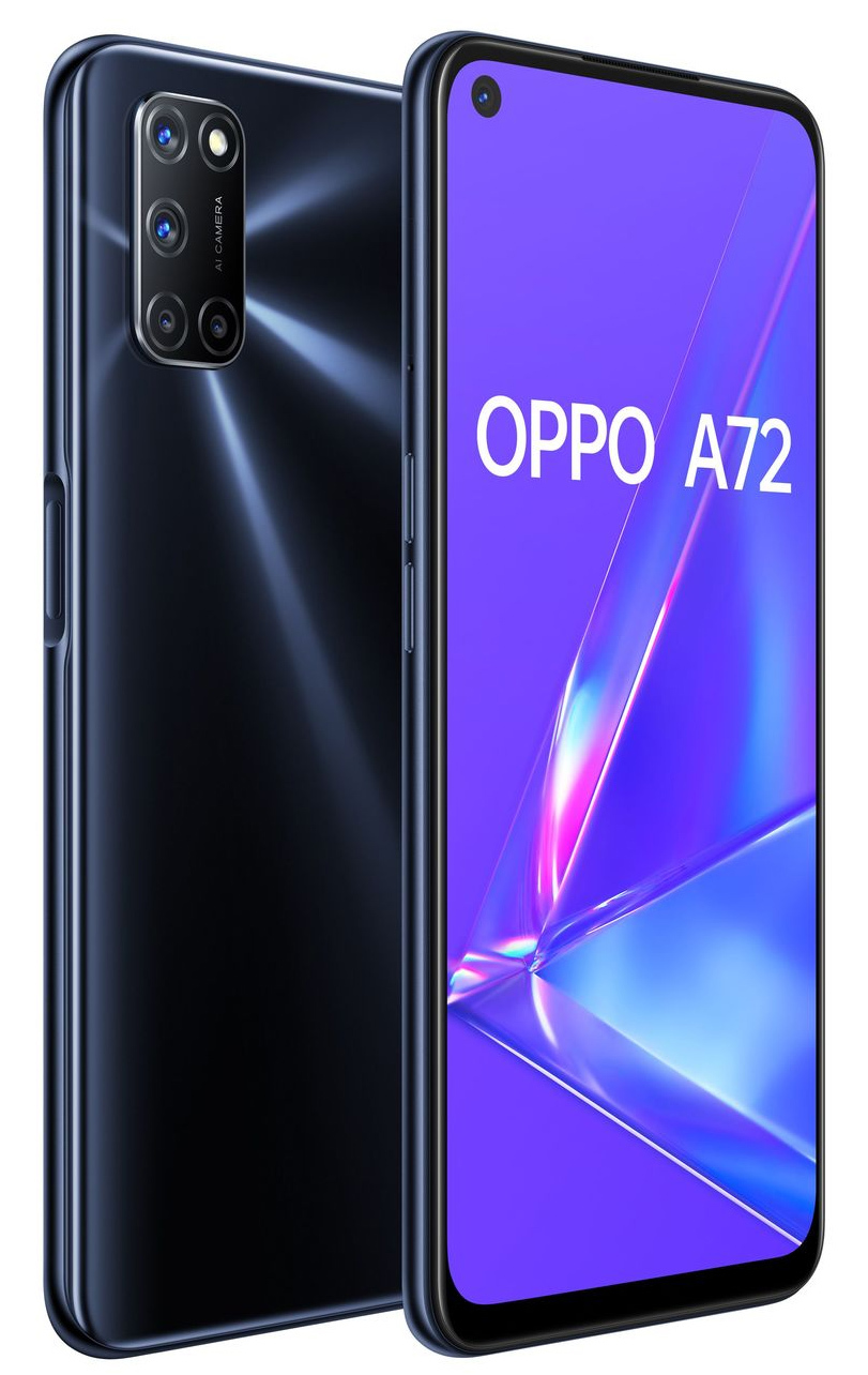 OPPO A72 Dual SIM (128GB/4GB RAM) - Twilight Black | at Mighty Ape Australia