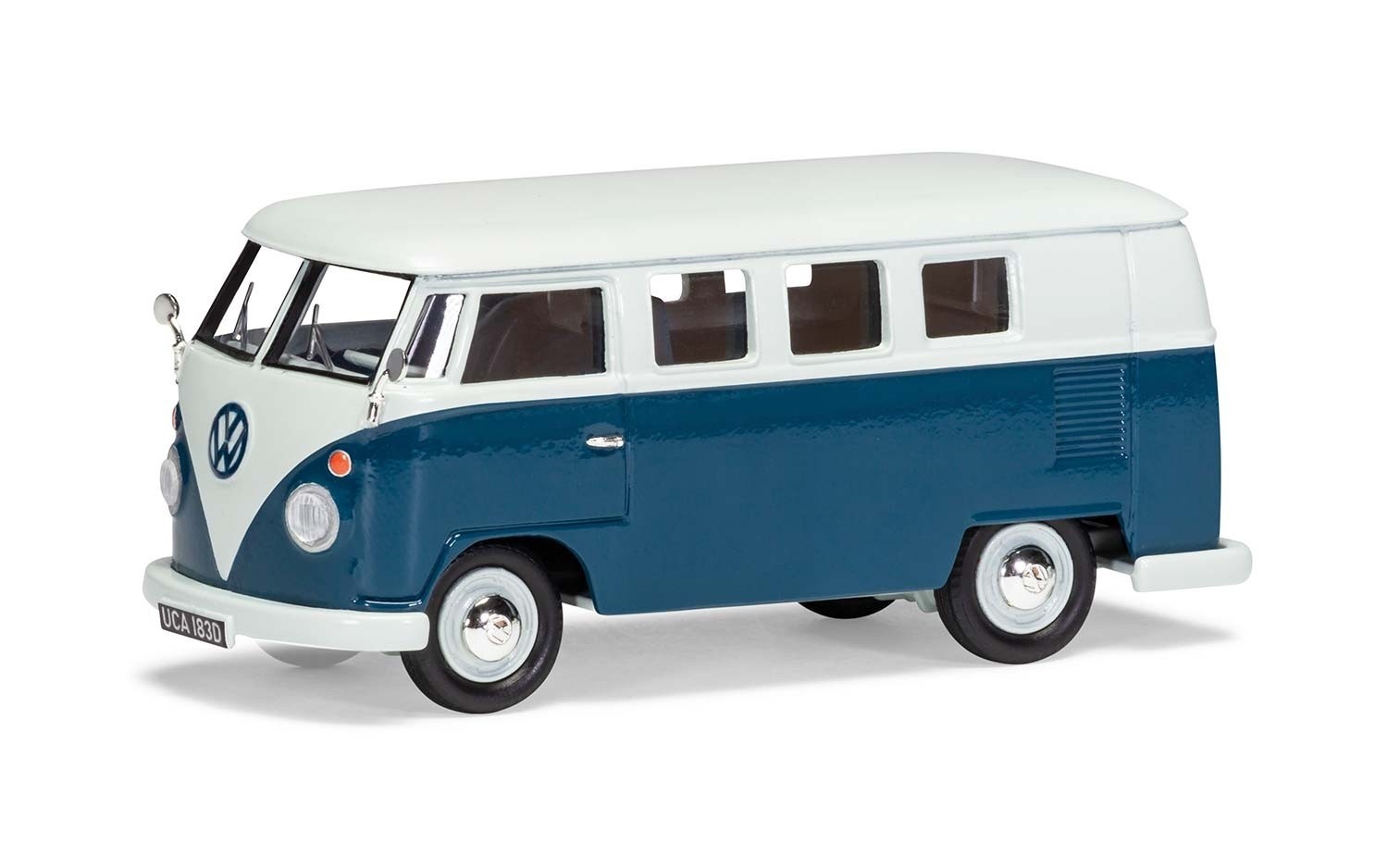 Corgi 1/43 Volkswagen Type 2 Camper: Blue/Wh Diecast Model | at Mighty ...
