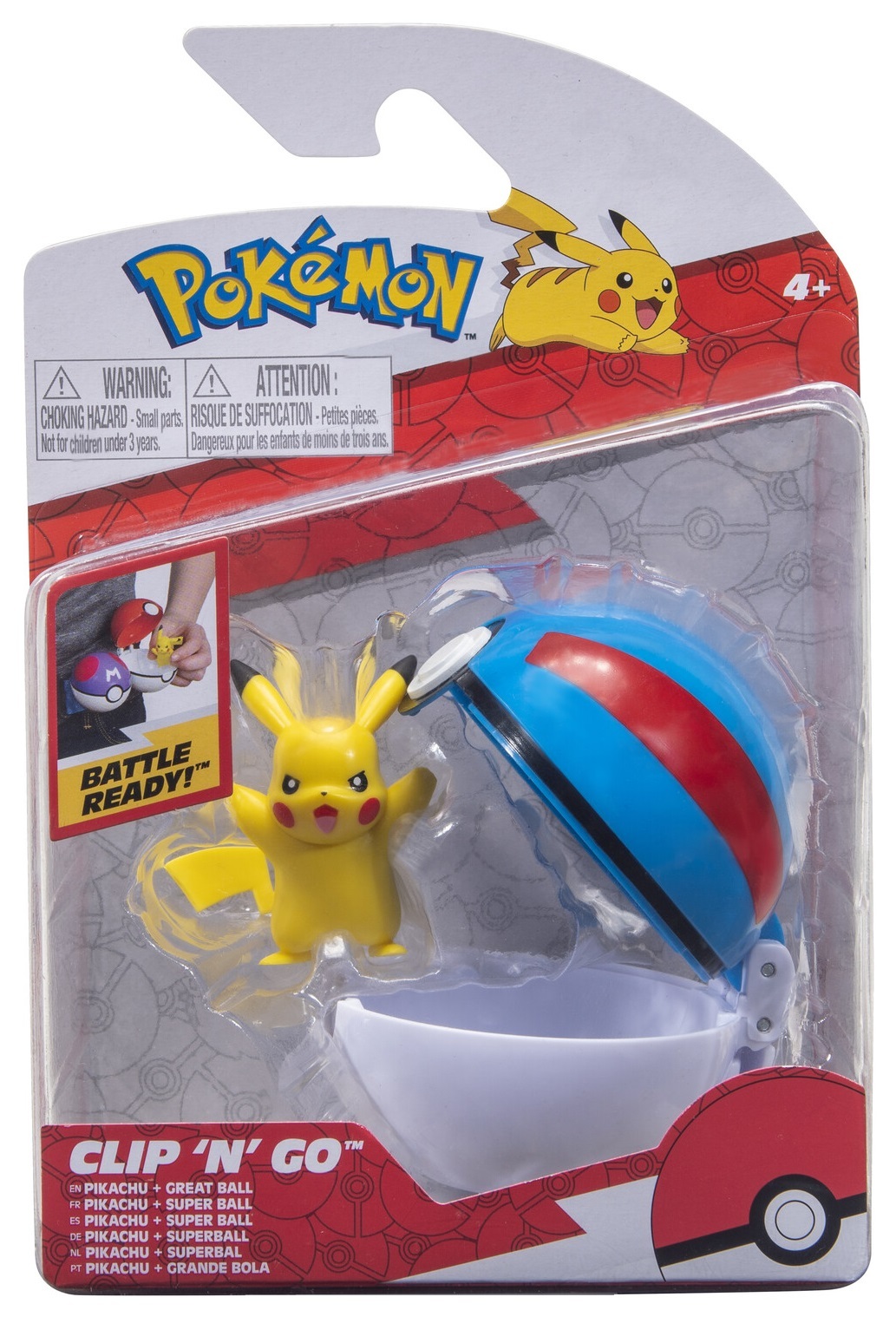 Buy Pokemon: Clip-N-Go Ball - Pikachu #9 at Mighty Ape NZ