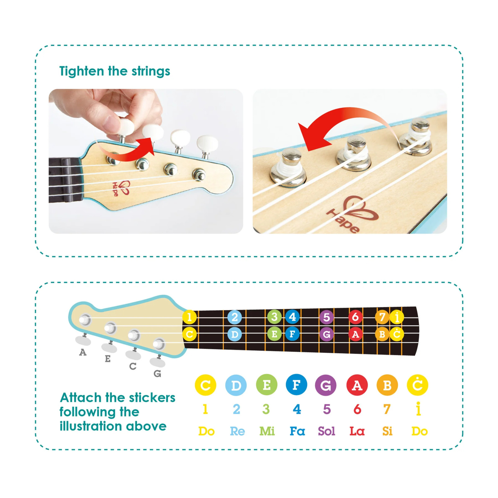 Buy Hape: Rock n Roll Ukulele - Blue at Mighty Ape NZ