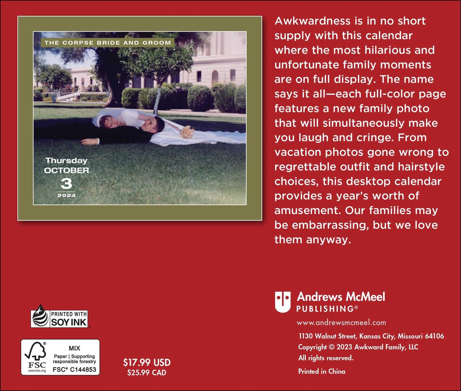 Awkward Family Photos 2024 Day-To-Day Calendar Images at Mighty Ape NZ