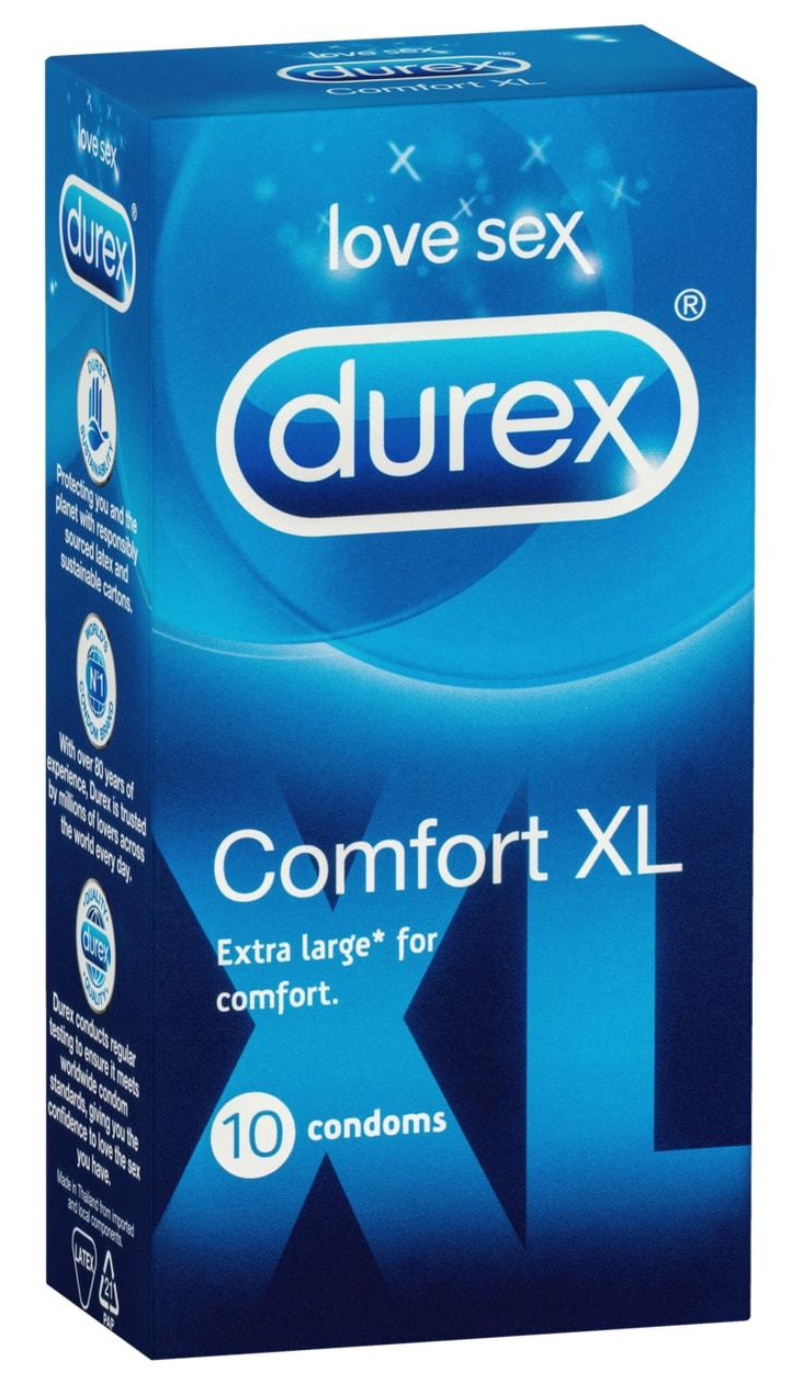 Buy Durex - Comfort XL Condoms (10 Pack) at Mighty Ape NZ