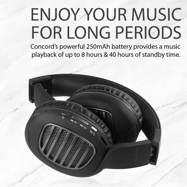 Promate: Concord Dynamic HD Stereo Headset with Passive Noise ...