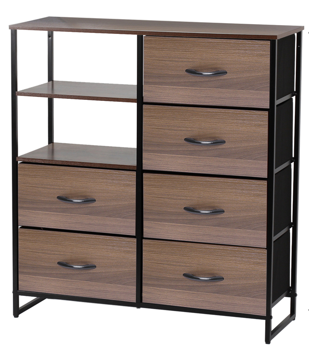 Buy Ovela 6 Drawer Storage Chest With Shelf - Nordic Walnut at Mighty ...