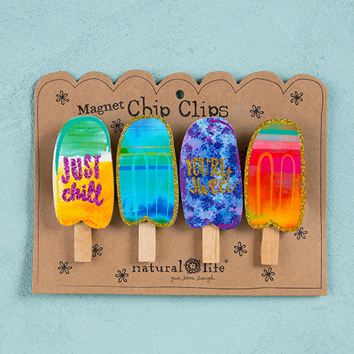 Natural Life: Set of 4 Magnet Chip Clips | at Mighty Ape NZ