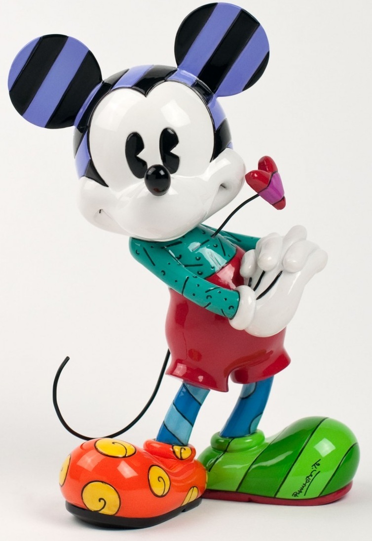 Romero Britto - Retro Mickey Mouse Figurine Large Images at Mighty Ape NZ