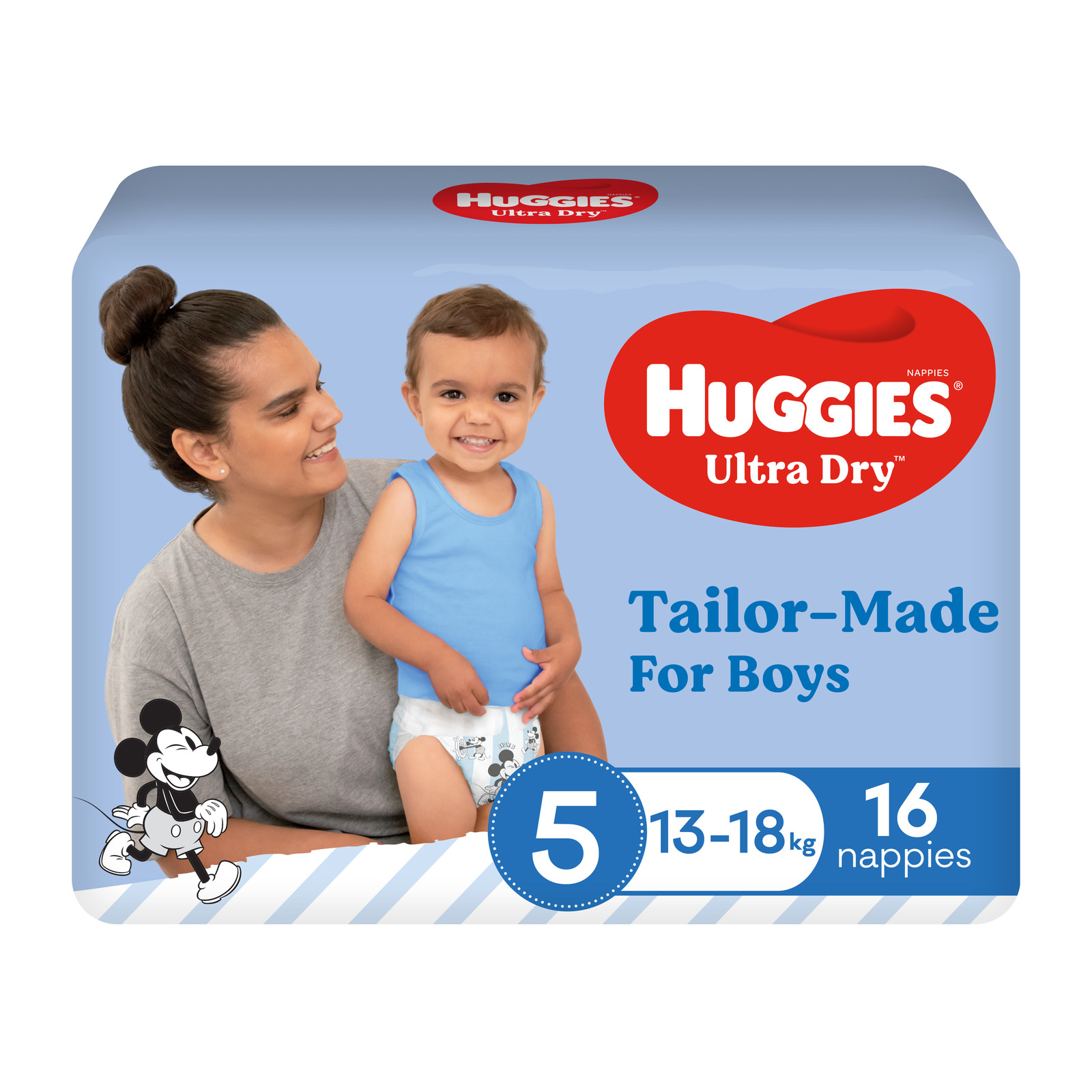 Buy Huggies Ultra Dry Convenience Walker Boy Nappies - Size 5 at Mighty ...