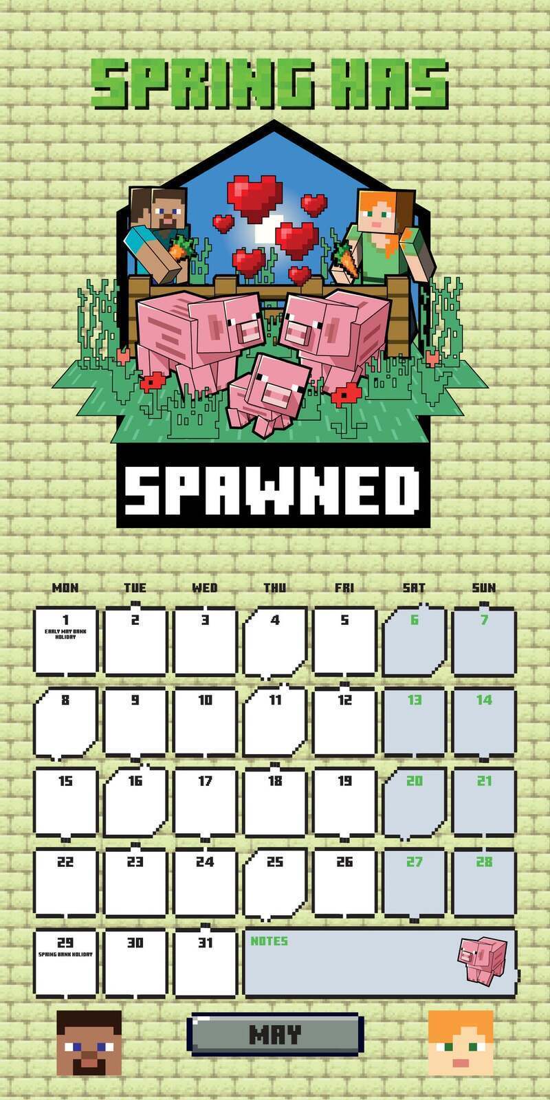 Buy Minecraft 2023 Mini Wall Calendar at Mighty Ape NZ