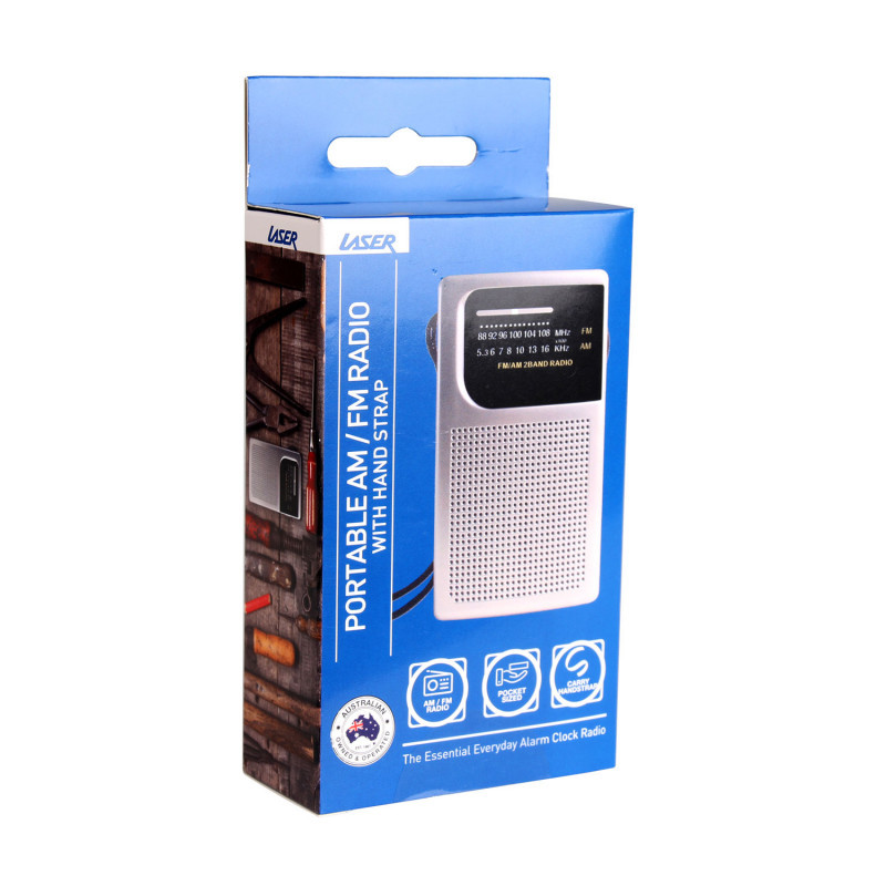Pocket Radio AM FM Built-in Speaker and Earphones Socket | at Mighty Ape NZ