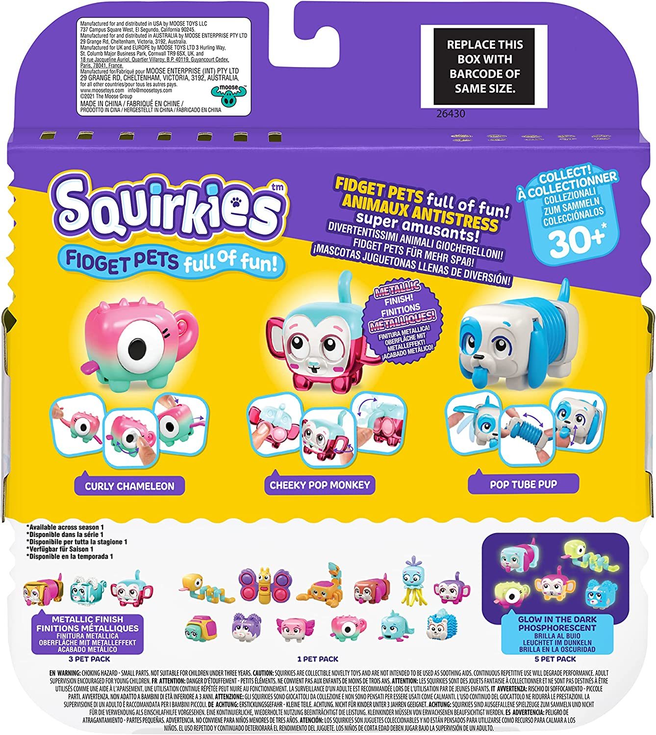 Buy Little Live Pets: Squirkies 3-Pack - Cheeky Pop Monkey at Mighty Ape NZ