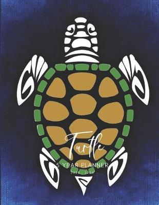 2020-2024 Five Year Planner Monthly Calendar Turtle Tortoise Goals ...