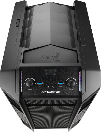 Aerocool Xpredator Cube Mini Case (Black) | at Mighty Ape NZ