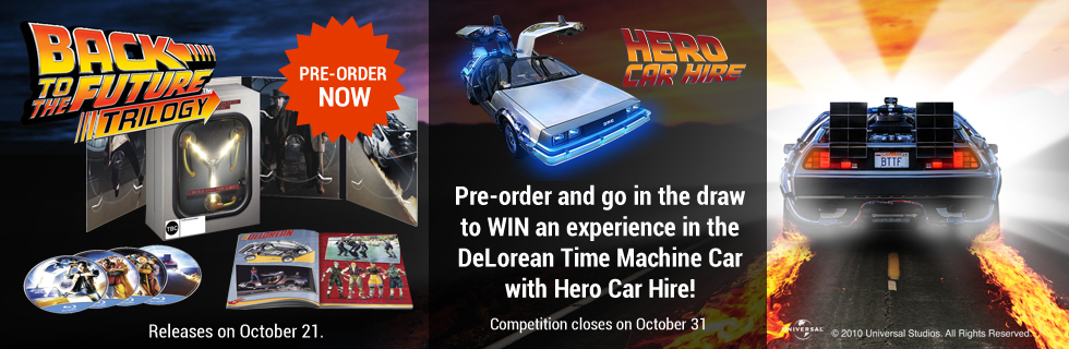 WIN an experience in a replica DeLorean Time Machine Car! at Mighty Ape NZ